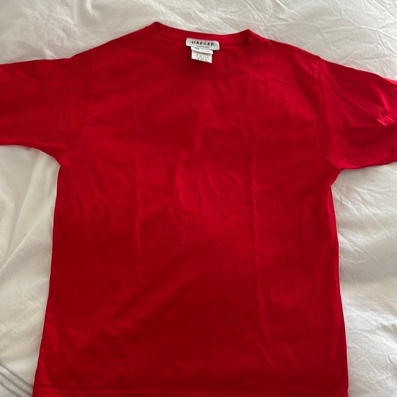 jaeger | Tops | Jaeger Red Tee Shirt | Poshmark